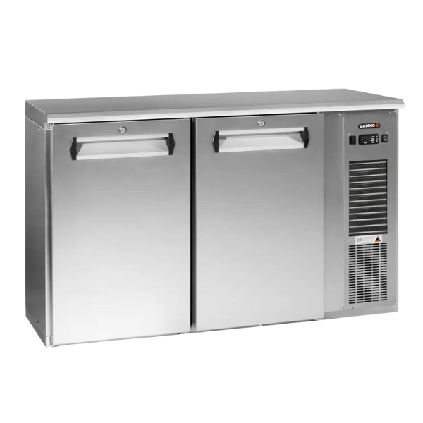 Gamko Bottle Cooler Undercounter Double Door Solid — Walrus Cooler Company
